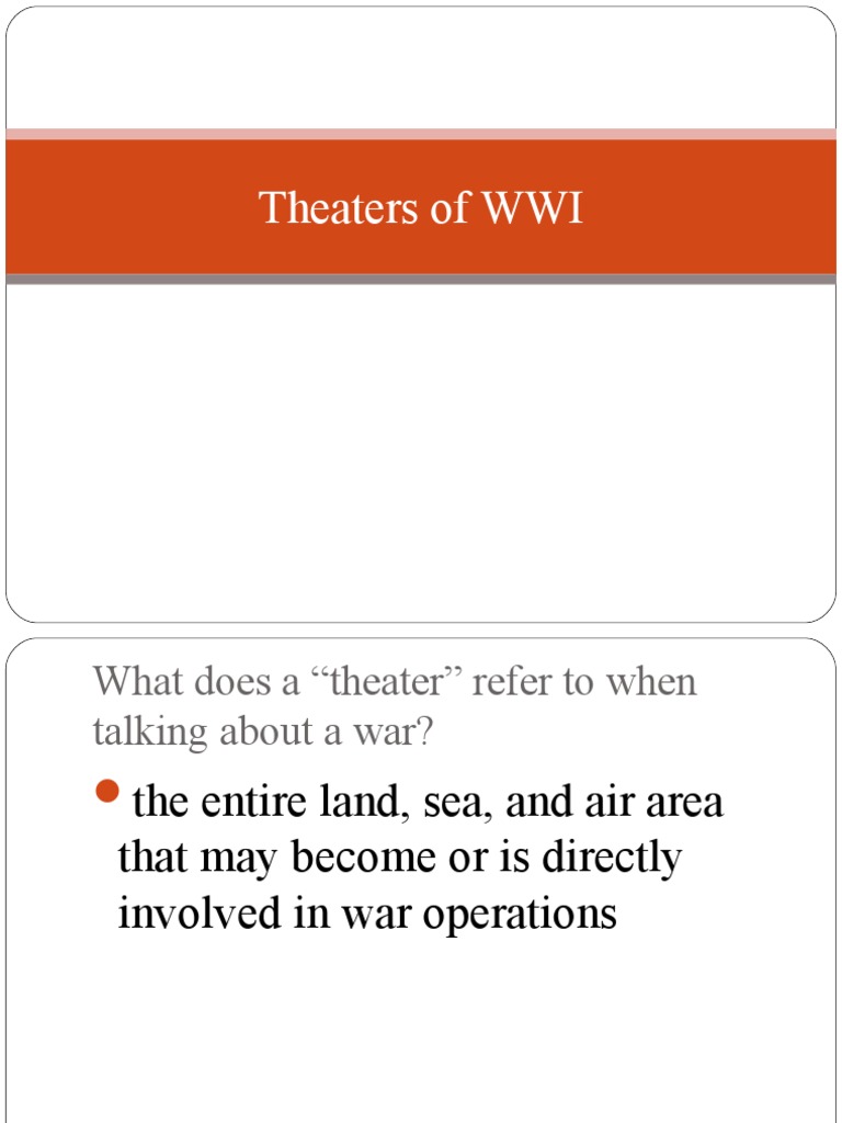 07.5 Theaters of WWI | PDF | Western Front (World War I) | Gallipoli ...