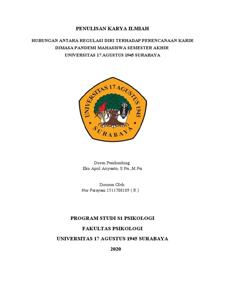 Contoh RANCANGAN Karya Ilmiah | PDF | Karier & Perkembangan ...