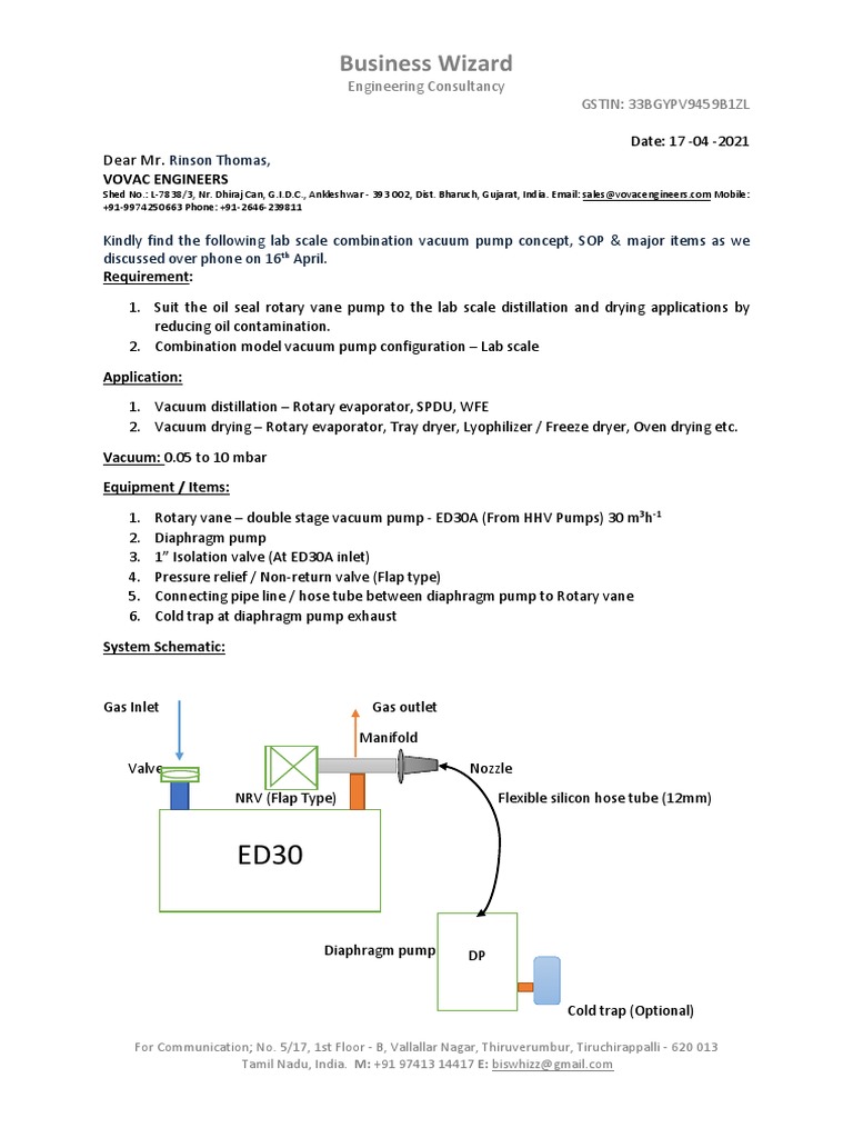 Lab scale - Combination pump-converted | Vacuum | Pump