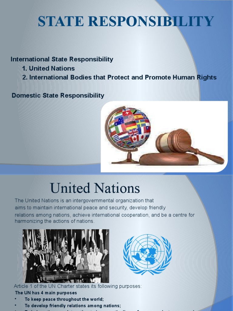 STATE RESPONSIBILITY New | PDF | United Nations | International Relations