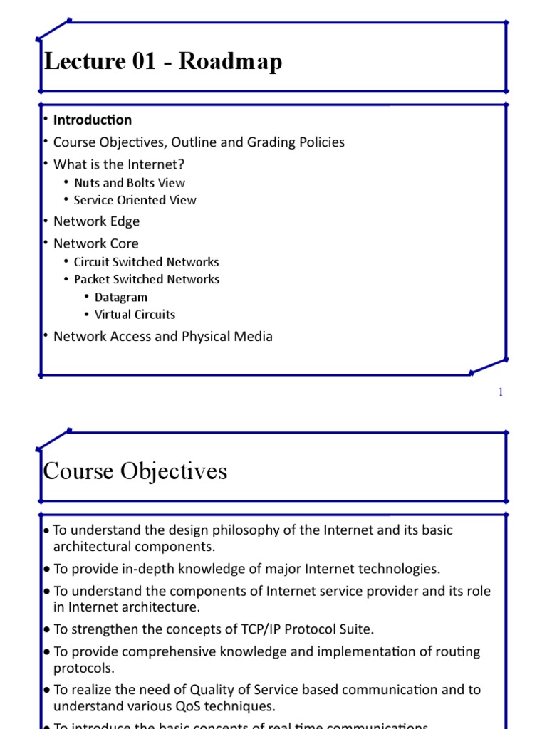 IAP 01 Introduction To Internet Architecture | PDF | Packet Switching ...