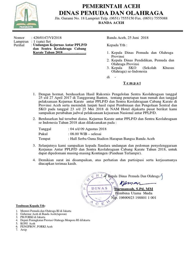 Pedoman Kejurnas PPLP Karate 2018 | PDF