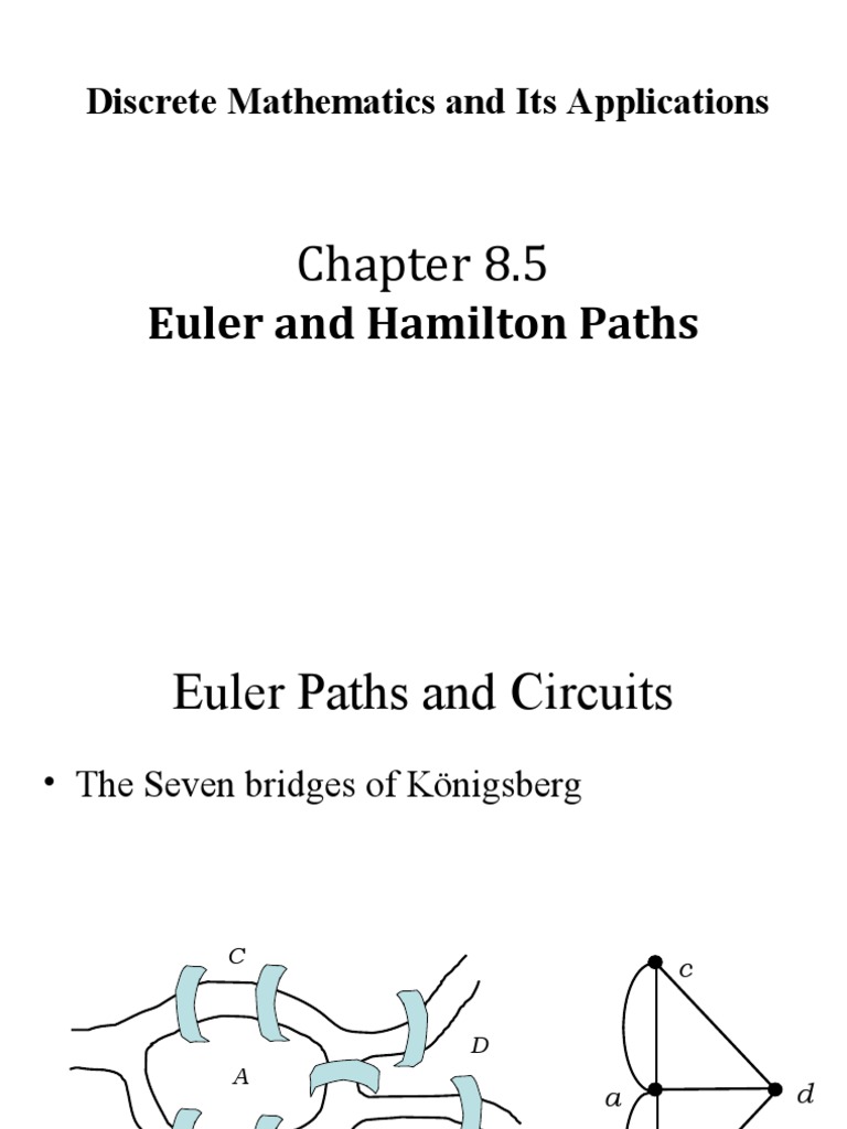 Euler and Hamilton Paths: Discrete Mathematics and Its Applications | PDF | Vertex (Graph Theory ...