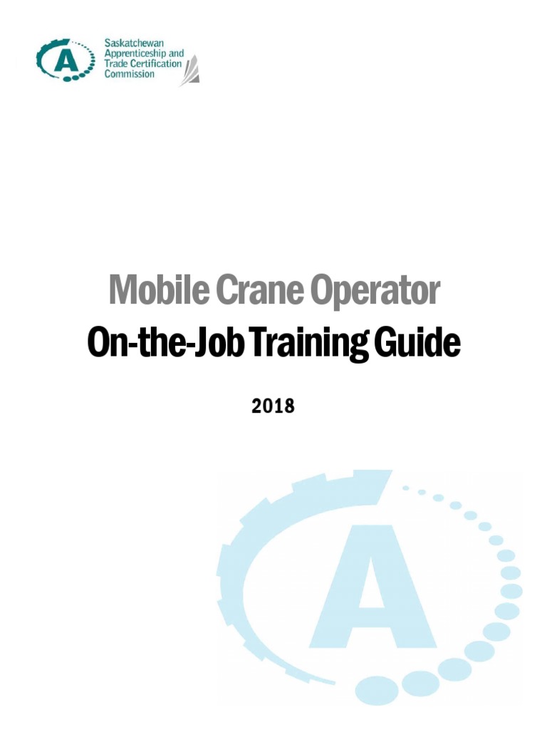 Mobile Crane Operator On The Job Guide | PDF | Crane (Machine ...