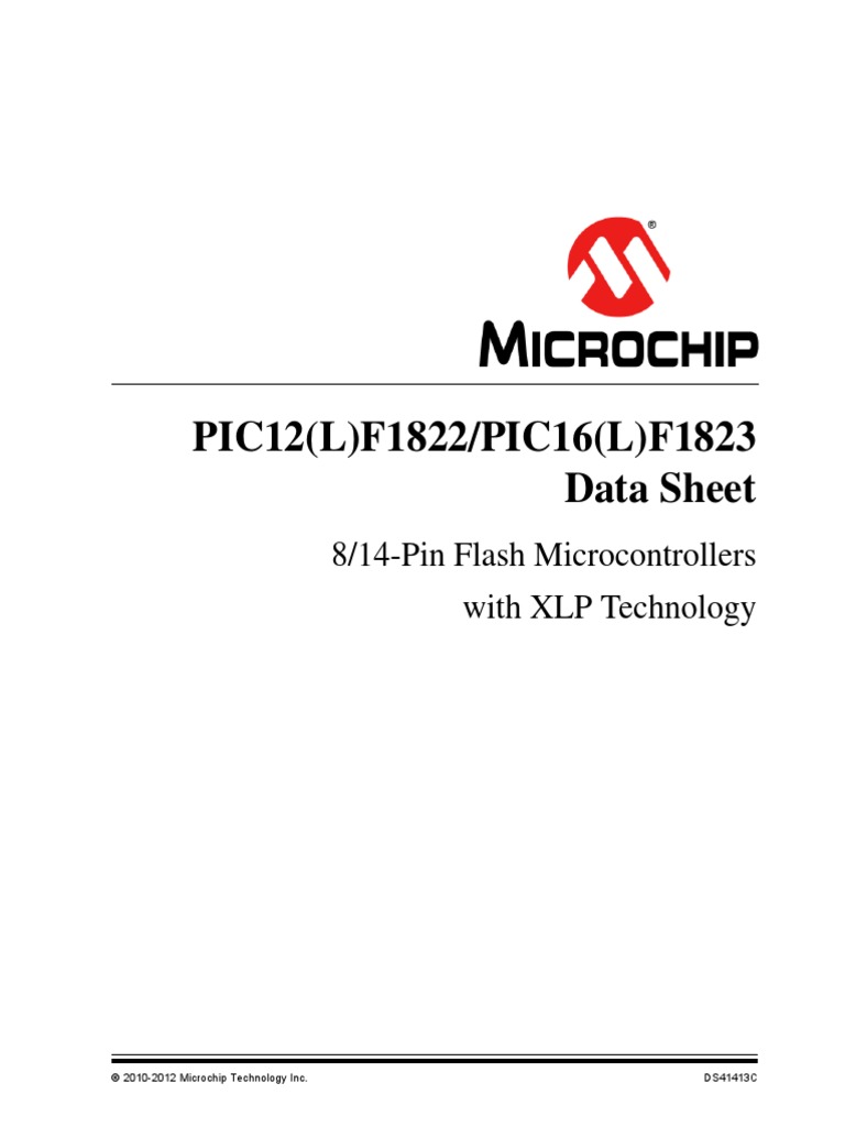 PIC12 (L) F1822/PIC16 (L) F1823 Data Sheet: 8/14-Pin Flash ...