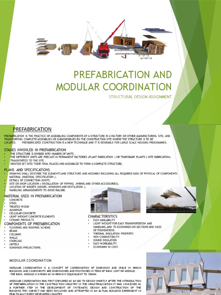 Prefabrication and Modular Coordination | PDF | Modularity | Teaching Mathematics
