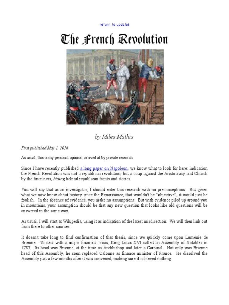 The French Revolution | PDF | Gilbert Du Motier | History