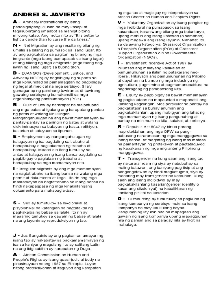 Acrosstic Poem | PDF