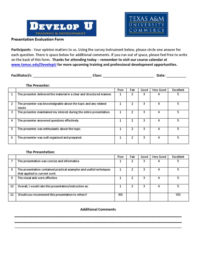 Evaluation Form Sample | PDF | Cognition | Human Nature