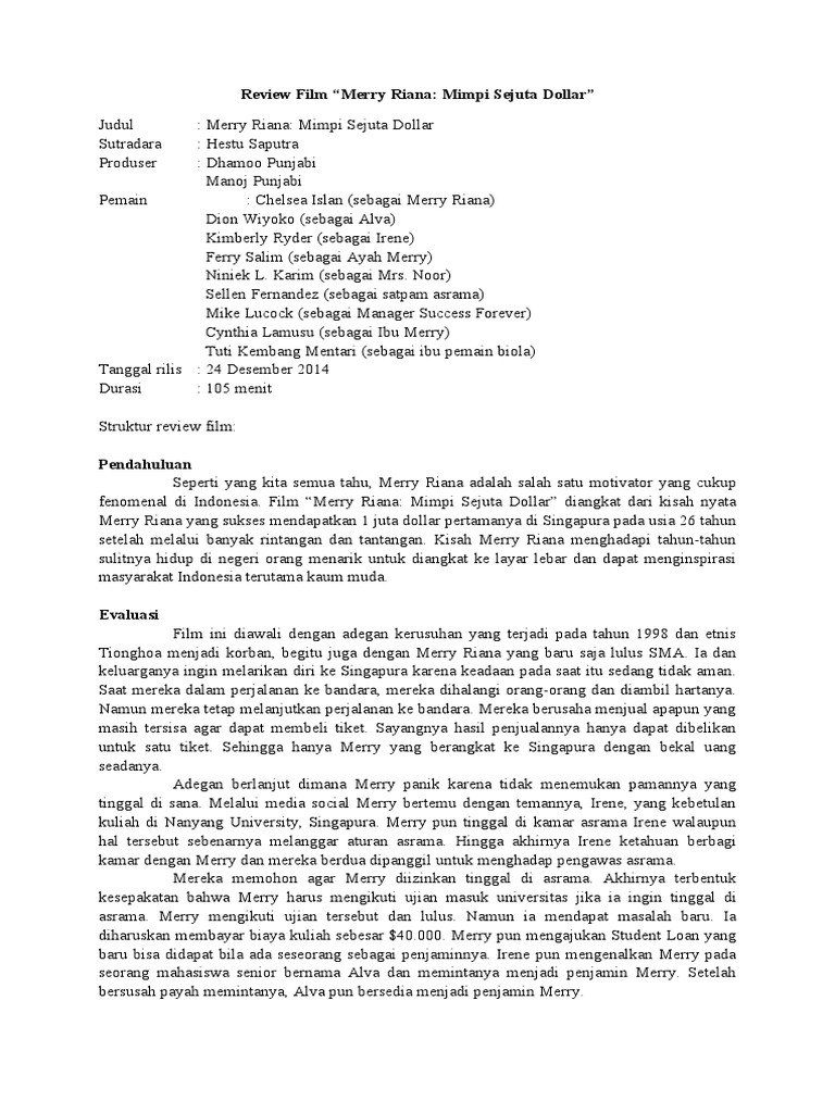 Review Film "Merry Riana" | PDF