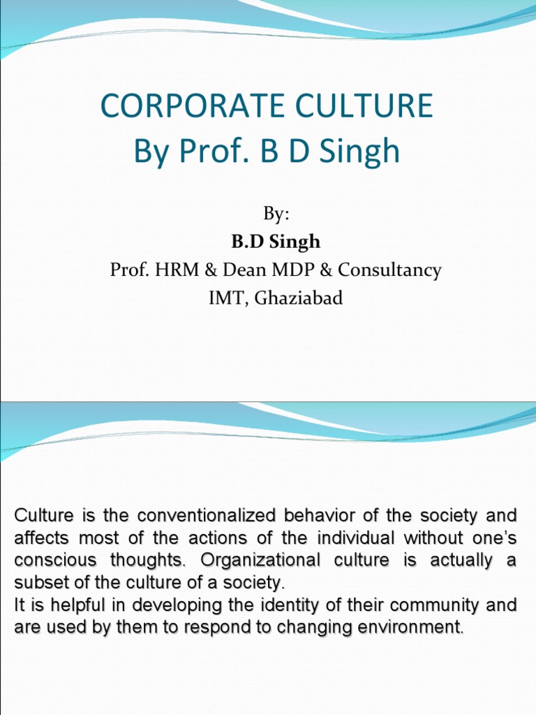 Corporate CULTURE | PDF | Organizational Culture | Leadership