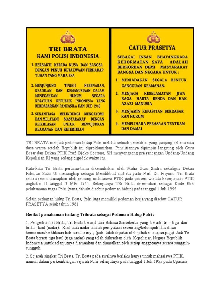 Tri Brata | PDF | Ilmu Sosial | Filsafat