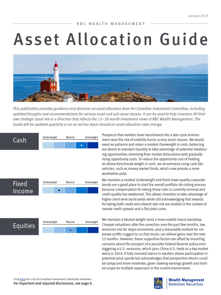 RBC Asset Allocation Guide | PDF | Financial Analyst | Asset Allocation