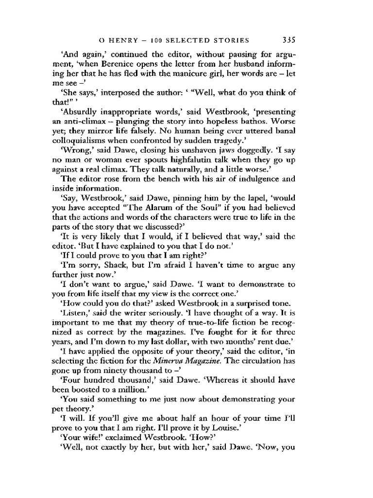 Short Stories From 100 Selected Stories 97 | PDF