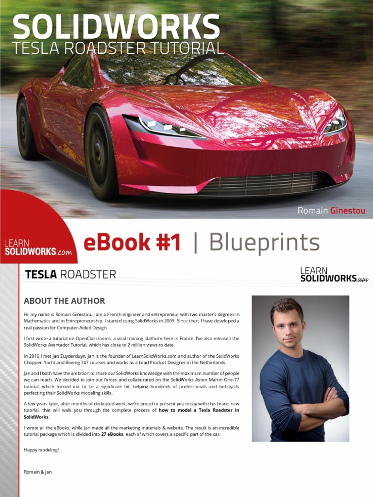 Tesla Roadster Ebook 1 Blueprints | PDF | Science | Science And Technology