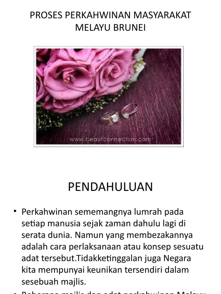 Proses Perkahwinan Masyarakat Melayu Brunei | PDF
