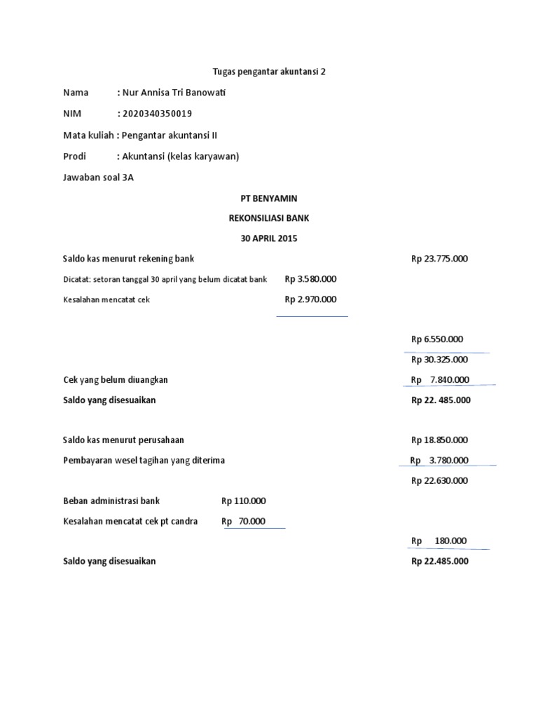Tugas Pengantar Akuntansi 2 Pdf