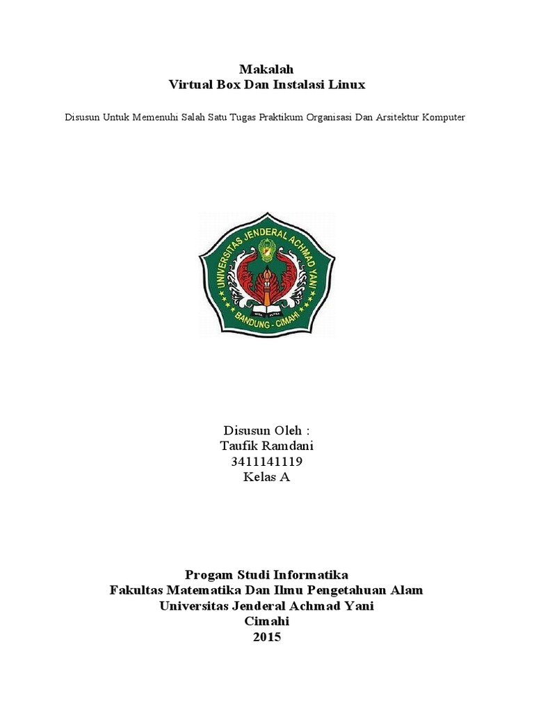 Makalah Virtual Box Dan Linux | PDF
