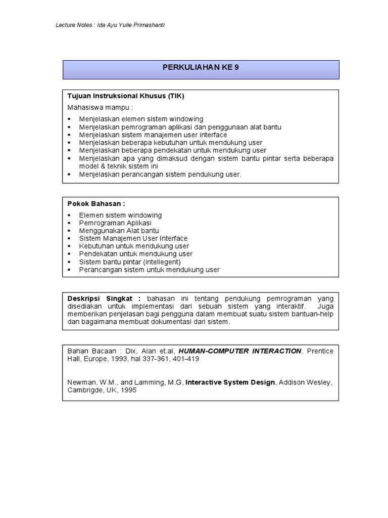Pertemuan 10 - Implementasi Support Help Document | PDF | Komputer | Teknologi & Rekayasa