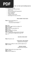 Food and Beverage Service Script | PDF | Waiting Staff | Menu