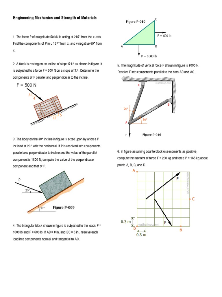 Engineering Mechanics and Strength of Materials | PDF | Force | Projectiles