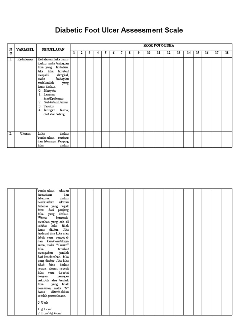 Format Pengkajian Dfuas (1 | PDF