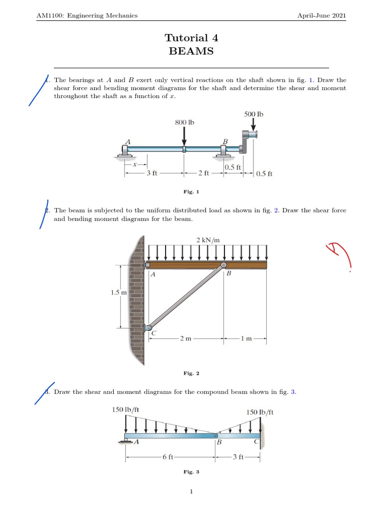 Tutorial 4 Beams | PDF