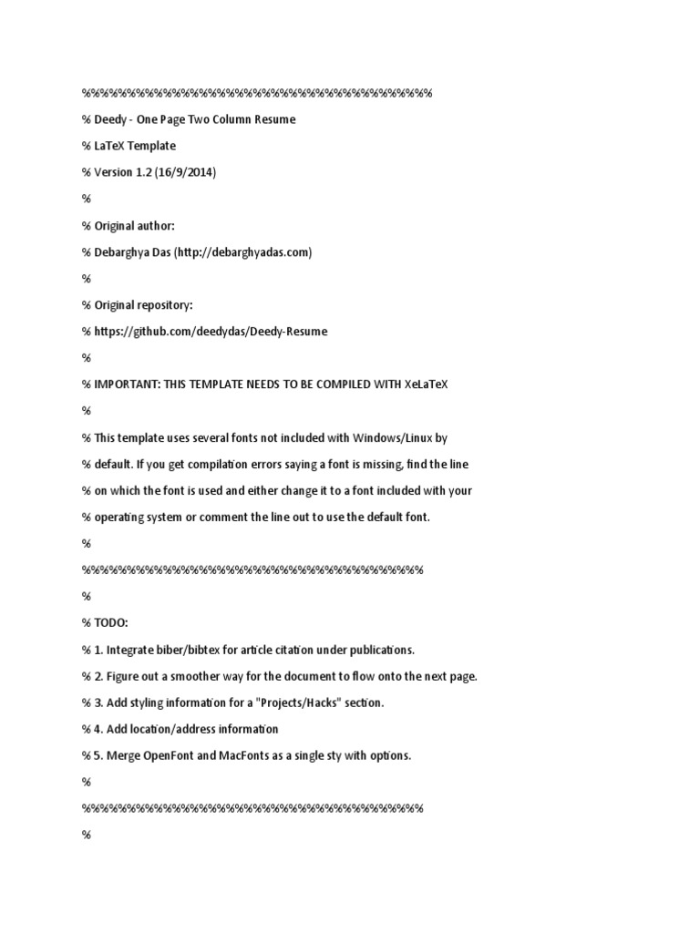 Latex Code of CV | PDF | Software Engineering | Computer Science