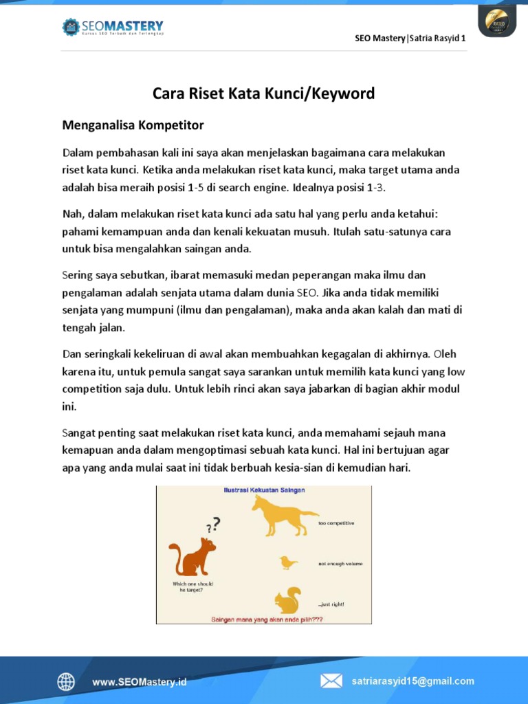 Cara Riset Kata Kunci | PDF