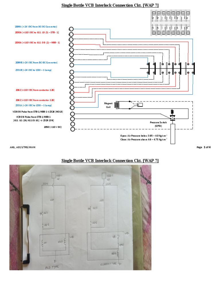 WAP 7 - VCB - Control CKT | Download Free PDF | Electrical Equipment ...