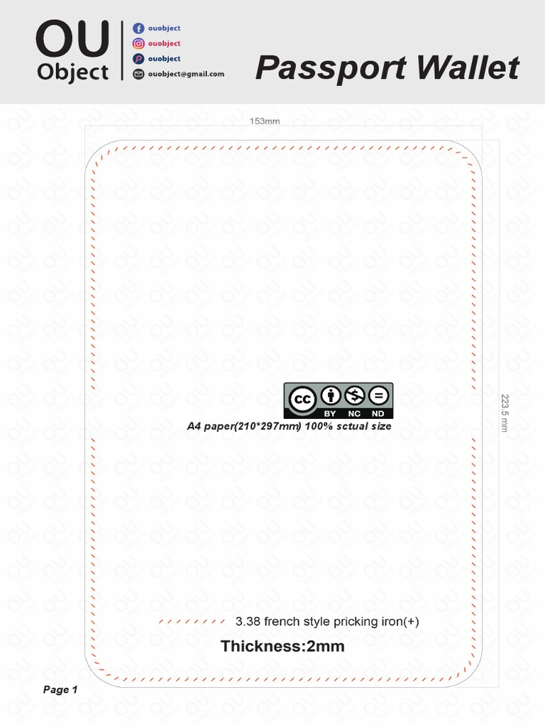 21 Passport-Wallet Pattern | PDF