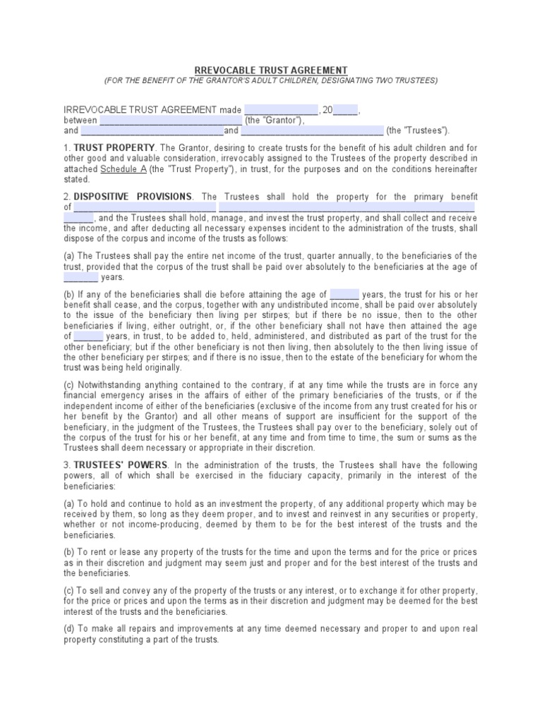 Revocable Trust | PDF | Trust Law | Trustee