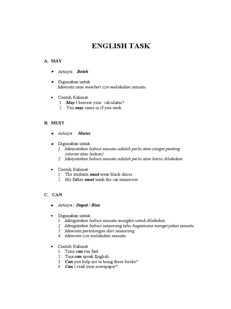 English Task | PDF