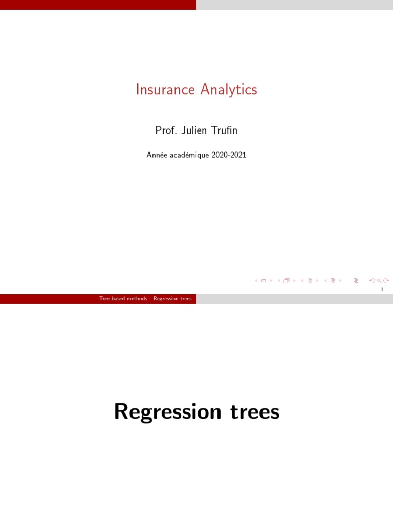 Slides RegressionTrees | PDF | Cross Validation (Statistics) | Regression Analysis