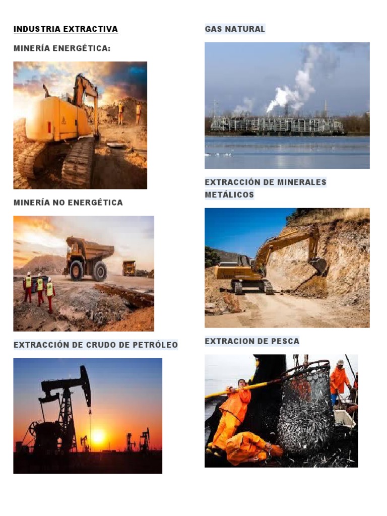 Ejemplos de Actividades Extractivas | PDF