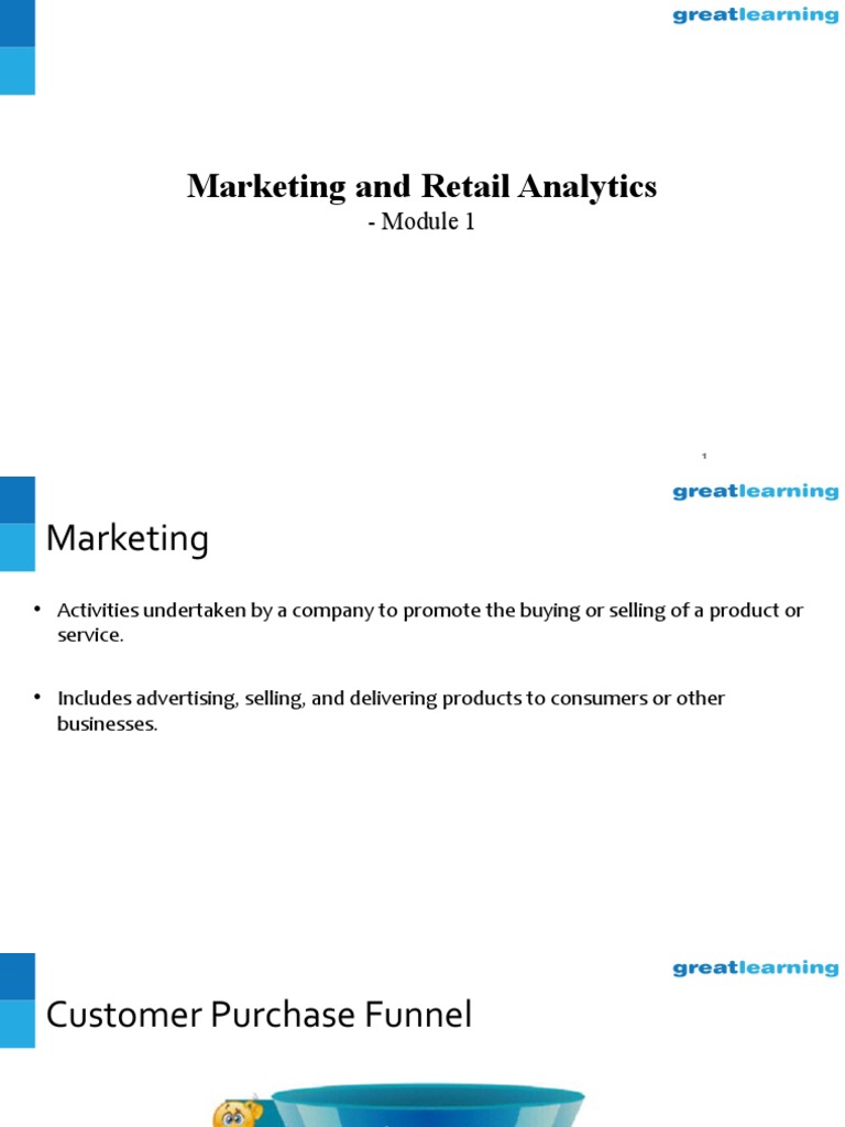 Marketing and Retail Analytics | PDF | Market Segmentation | Marketing