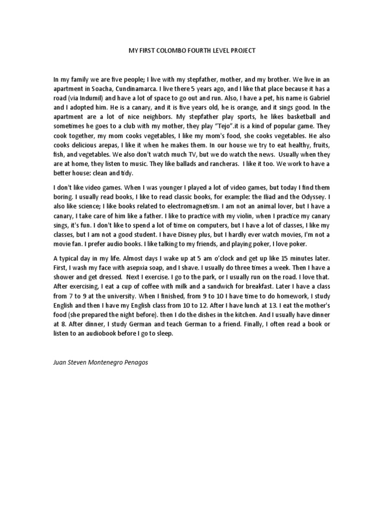 My Project Level 4 | PDF | Food And Drink | Eating Behaviors Of Humans