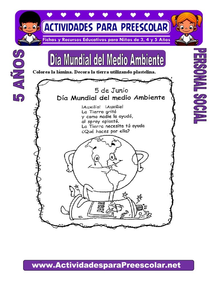 Día Mundial Del Medio Ambiente para Niños de 5 Años | PDF