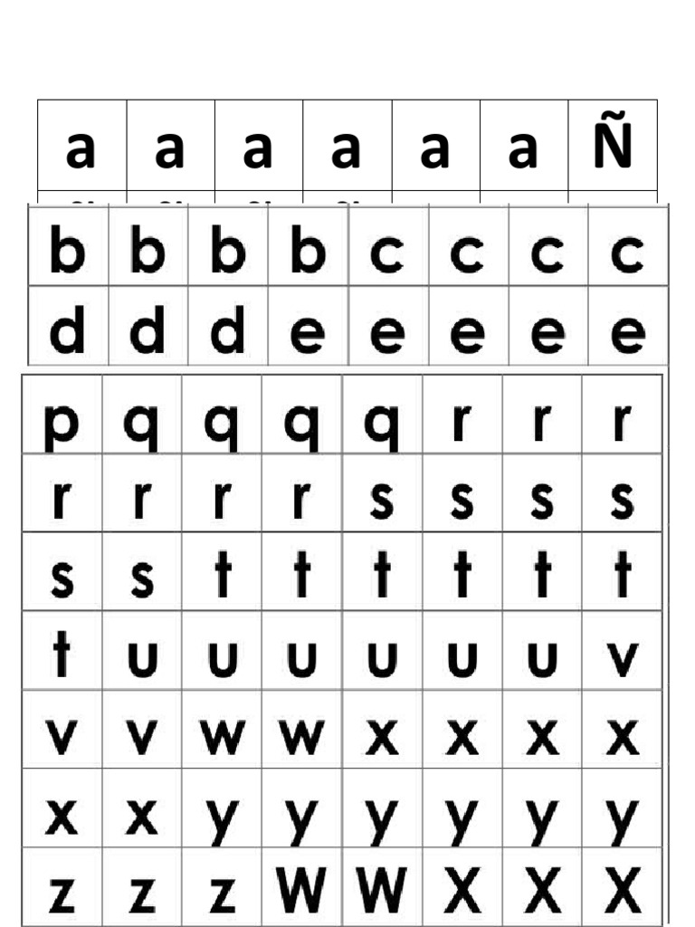 Alfabeto Movil Minuscula | PDF