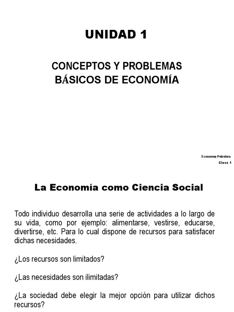 Conceptos Basicos de Economia General | PDF | Bienes | Ciencias económicas