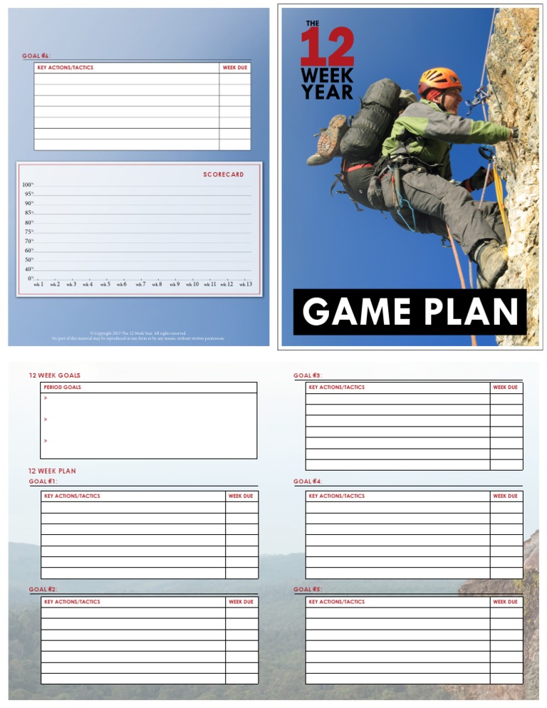 GamePlan Worksheet | PDF