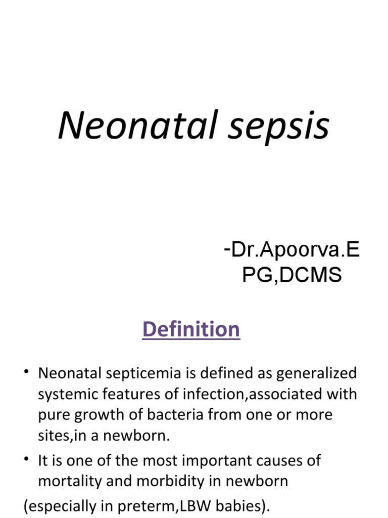 Understanding Neonatal Sepsis | PDF | Sepsis | C Reactive Protein