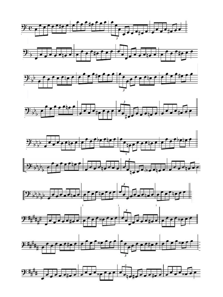 James Jamerson Chromatic Bass Exercise | PDF