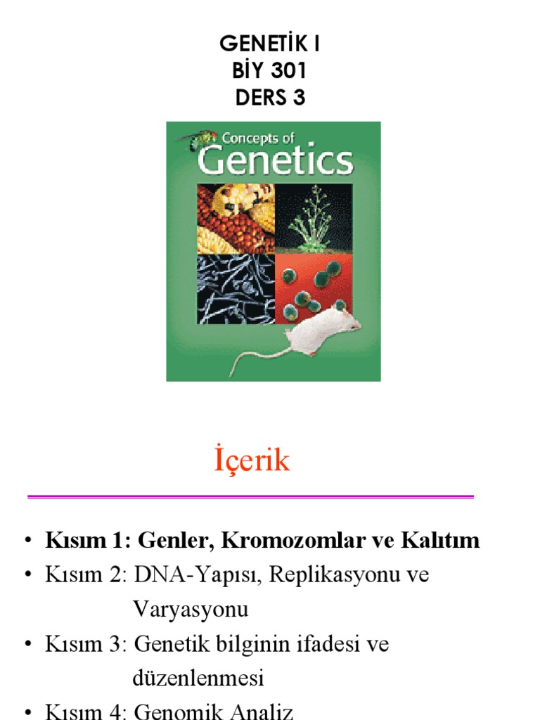 Genetik Bolum3 Ders3 | PDF