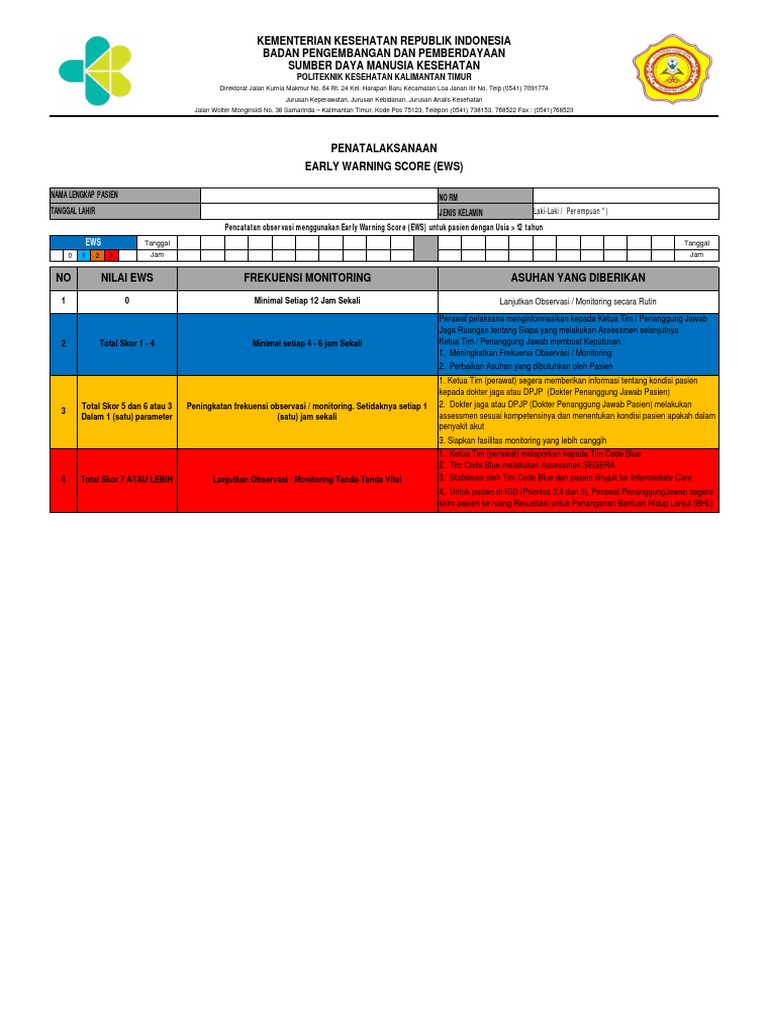 Form EWS Halaman 2 (Belakang) - (Modification by MD) | PDF