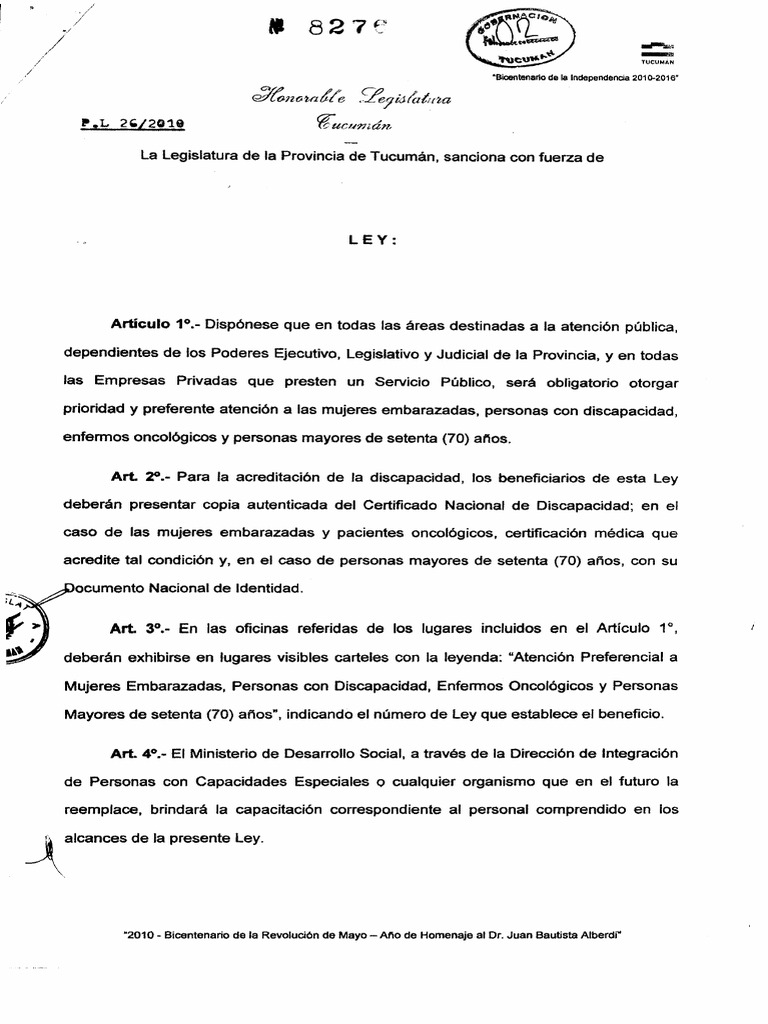 12 - Ley 8276 - Prioridad en Atención | PDF | Gobierno
