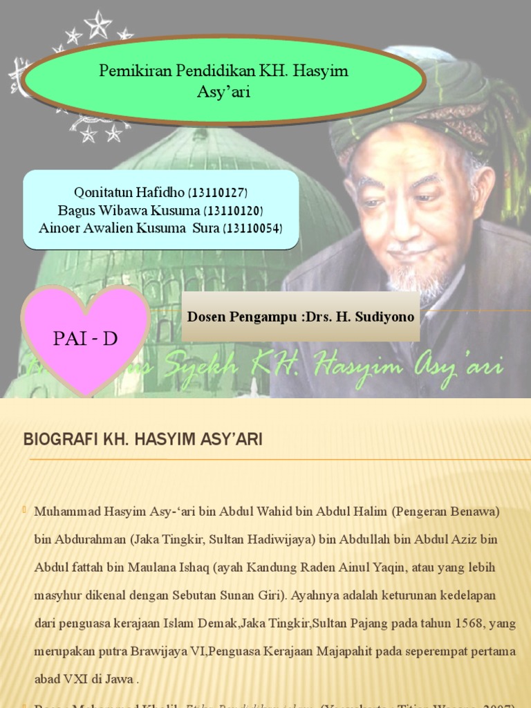 Pemikiran Pendidikan KH. Hasyim Asy'Ari | PDF