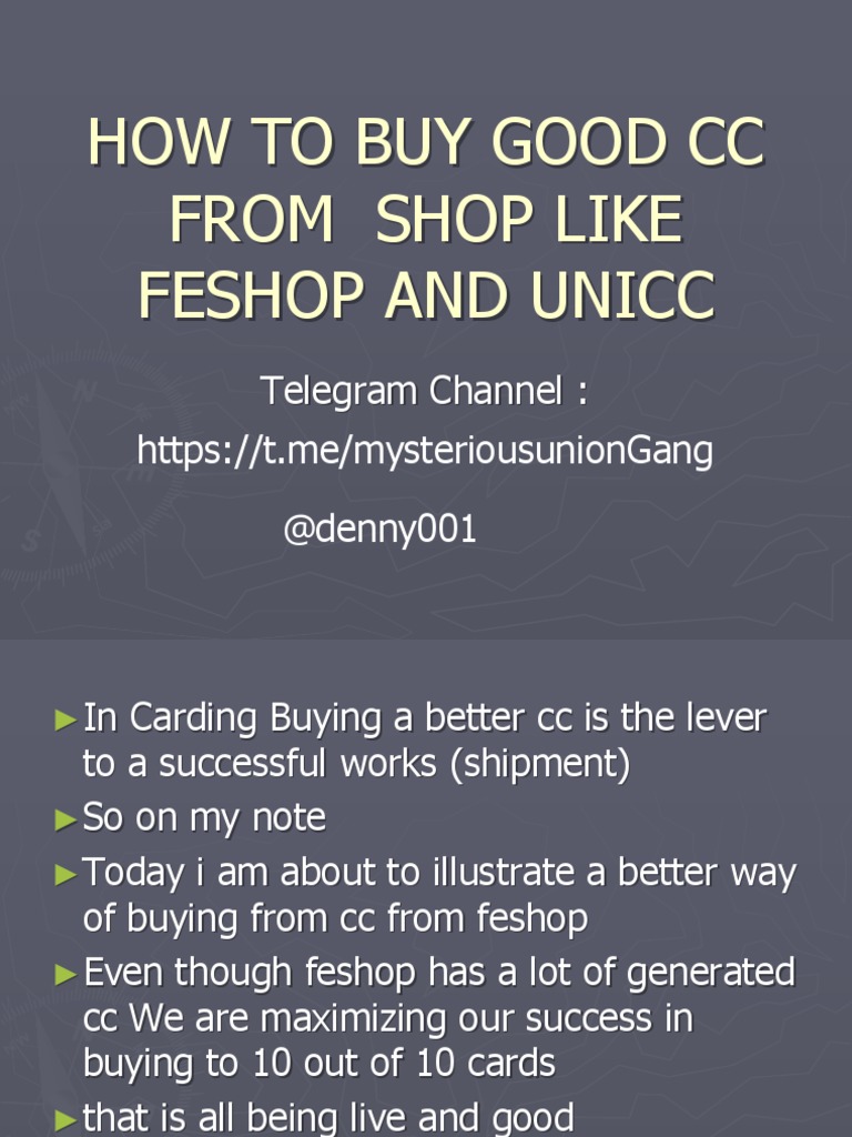 How To Buy Good CC From Shop Like Feshop and Unicc | PDF | Debit Card ...