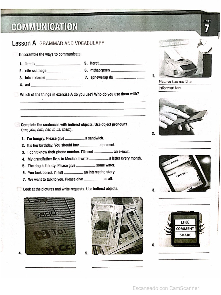Unit 7 Workbook | PDF