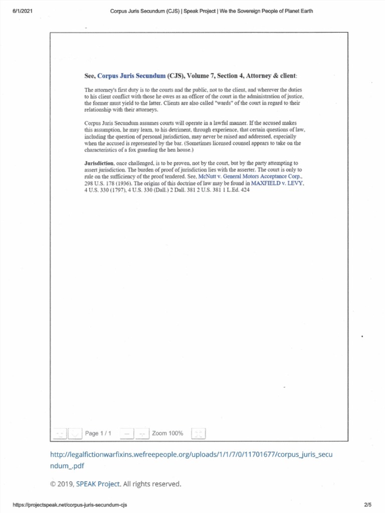 CJS Vol.7 Sec.4 Attorney and Client | PDF